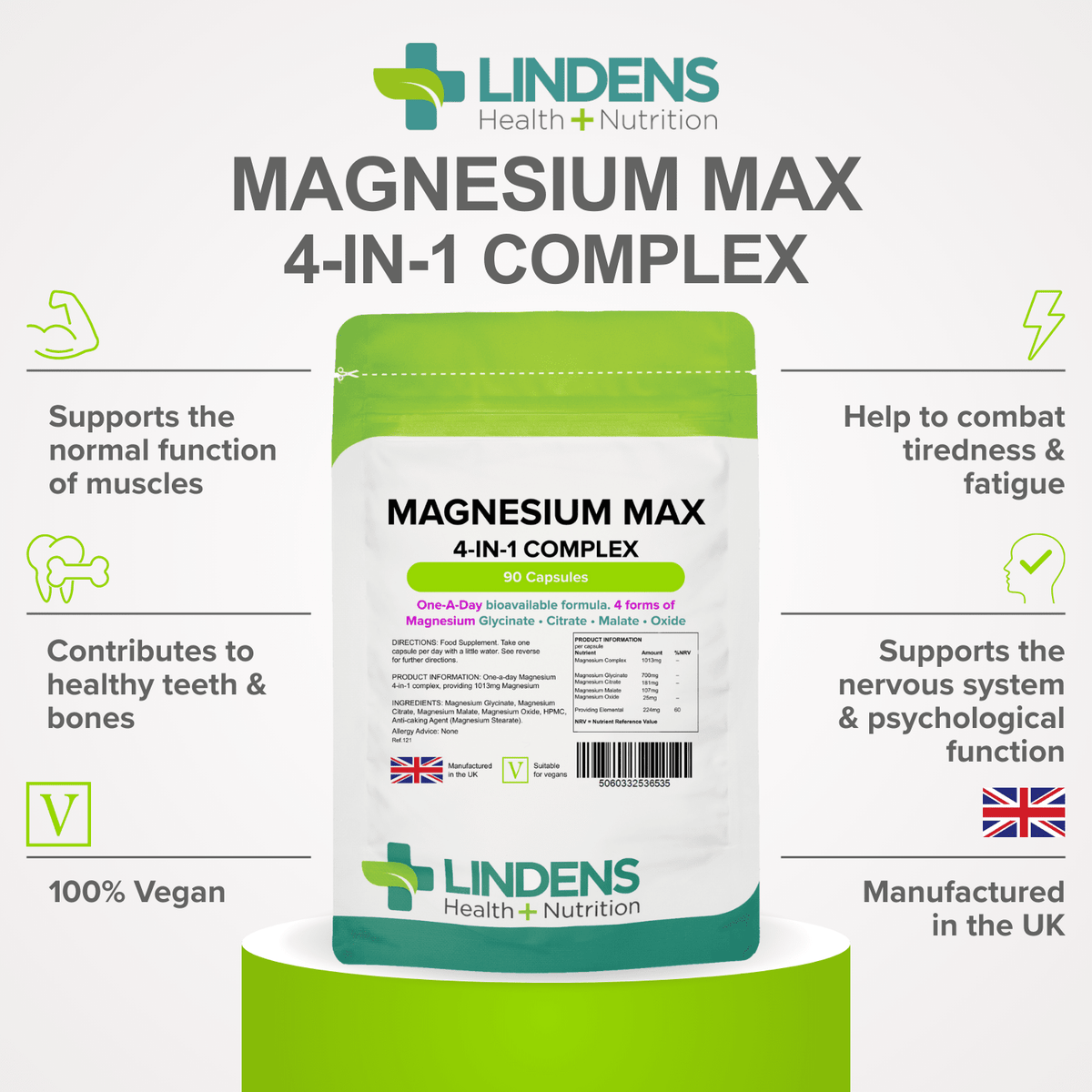 NEW Magnesium Max 4-in-1 Complex – Lindens Health + Nutrition
