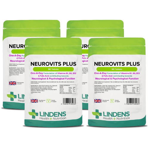 Neurovits Plus (B1, B6, B12, Folic Acid) Tablets | Vitamins | Lindens ...