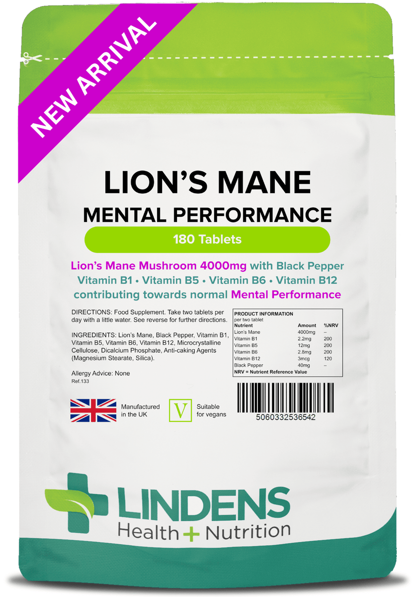 Lion's Mane 4000mg Tablets – Lindens Health + Nutrition
